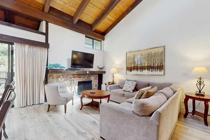 Let Reality Drift Away With The Lake View At This Townhome With A Private Beach - South Lake Tahoe, CA