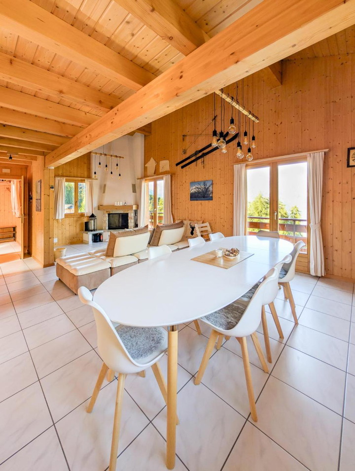 Grand Chalet Familial Avec Cheminée à La Tzoumaz - Verbier
