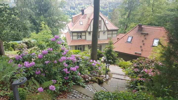 Villa Sonnenburg - Blick Auf Die Stadt Und Die Elbe - Parkplätze - Bad Schandau