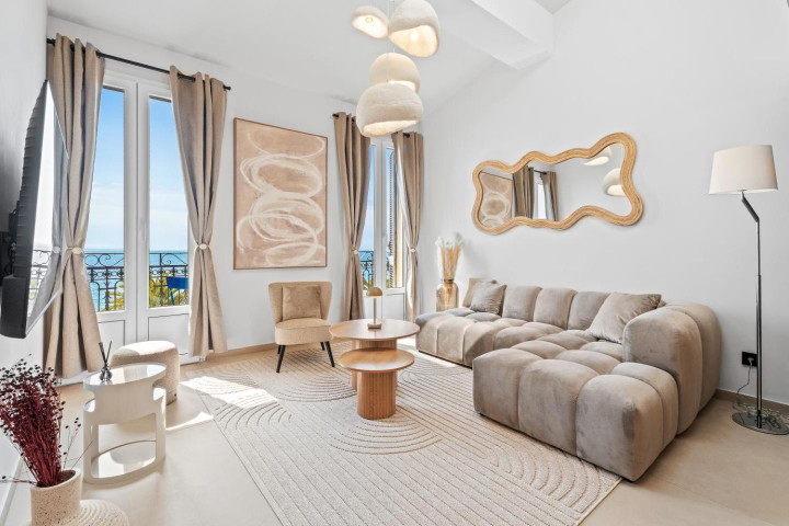 Nice Renting - Promenade - Luxury Loft Sea View Balcony Top Floor - 濱海自由城