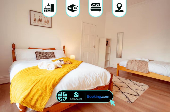 Beautiful 3 Bed, Free Parking & Sleeps 9 By Stay Aura Holiday Lets Gateshead - Newcastle upon Tyne
