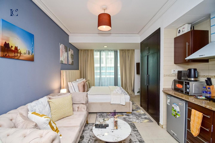 Luxury Escapes - Modern Studio Apt - Metro, Beach & Mall Mins Away - Dubai Marina