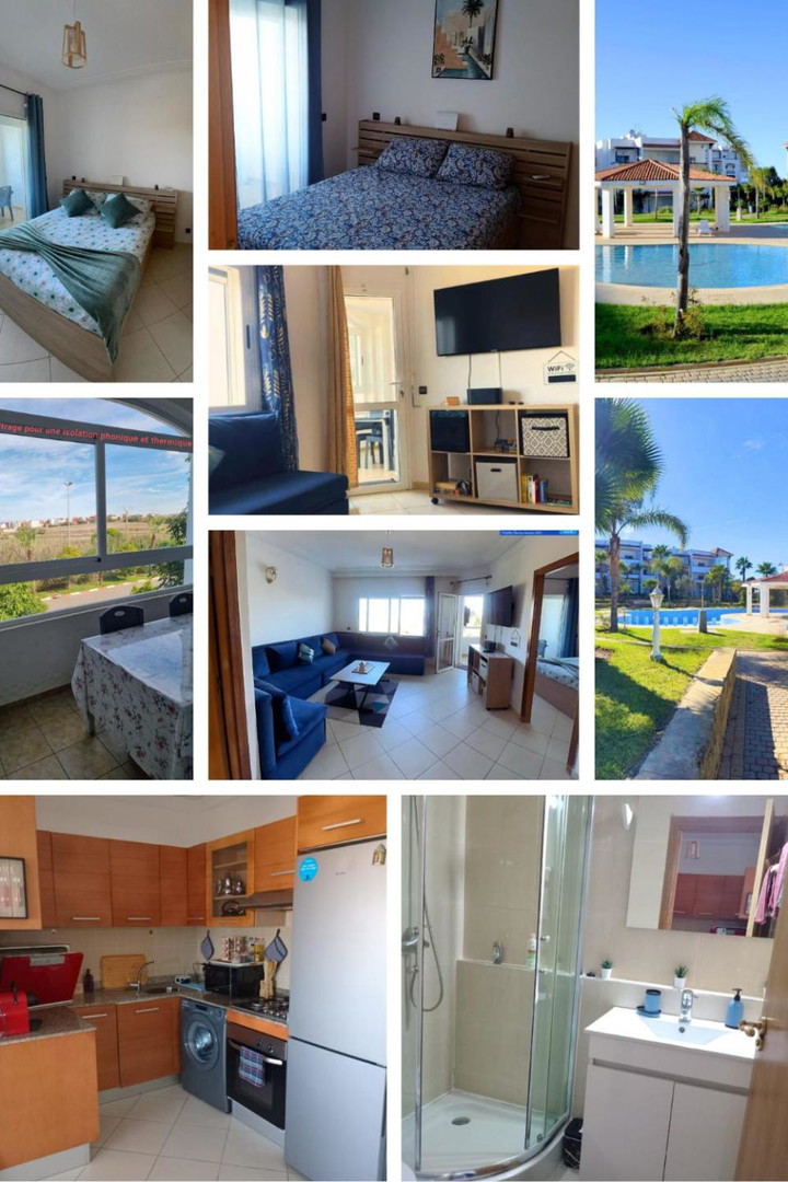 Marina Golf Location Appartement Climatisé Wifi Piscines Parking Gratuit - Asilah