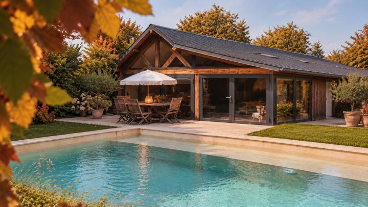 Cottage Normand Avec Sa Grande Piscine Chauffée Toute L Année Sur Parc Arboré Et Clos En Plein Coeur De La Campagne Adapté Aux Kids Et Dog Friendly - Normandie