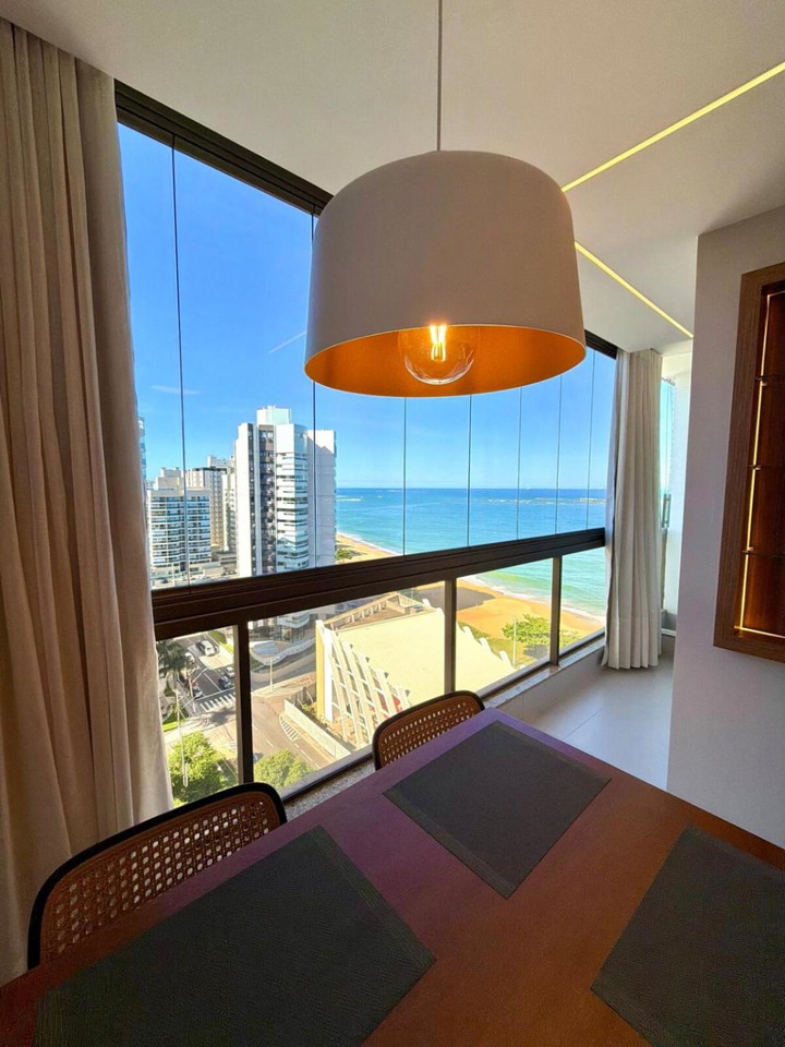 Praia Dourada 1115 - Frente Mar Com Varanda E Garagem - Vitoria