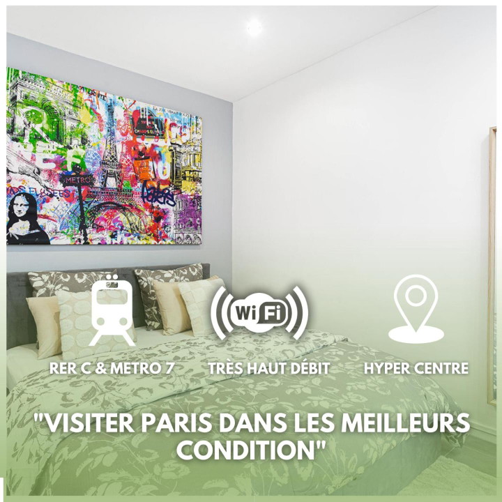 Le Parisii I Proche Rer C & Metro 7 I 2-3 Peoples - Romainville