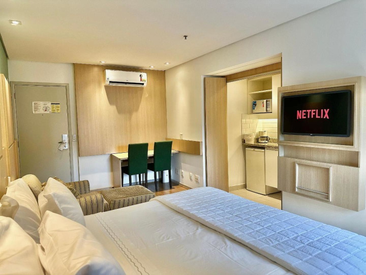 Flat Nações Unidas Limpeza Diária E Rooftop - Santo Amaro
