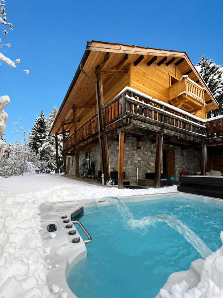 Chalet Le Chantelevent For 24 Guests - Slope Views, Pool & Jacuzzi - Molines-en-Queyras