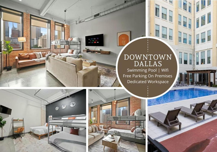 Stylish Downtown Stay | Pool, Gym, Valet Parking - Dallas, TX