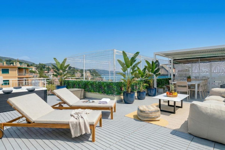 Rooftop With Sea View, Jacuzzi,parking,ac - Santa Margherita Ligure