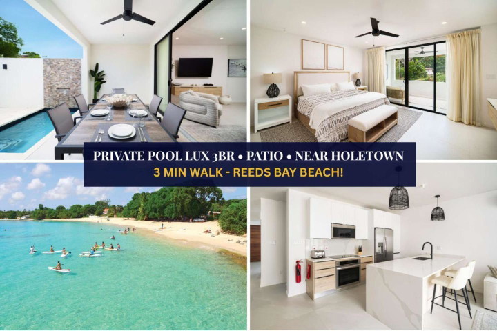 Walk To Beach New Stylish 3br Pool - Barbados