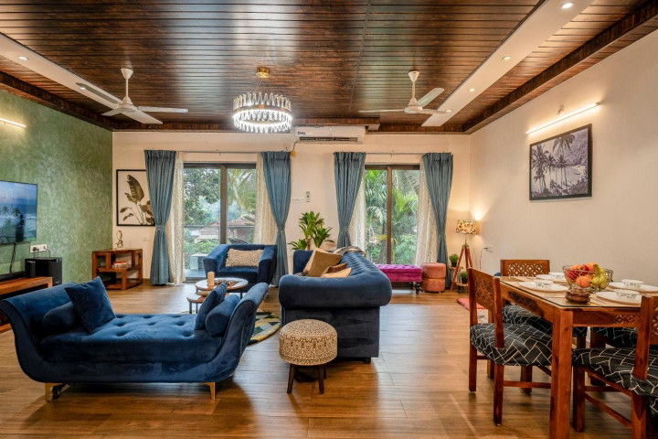 Go Offline Homes - Designer 2bhk With Pool Near Candolim - Goa