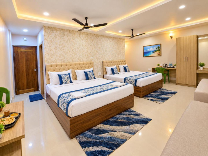 Sea View From Rooftop - Hotel Resort Nb Grand Near Sea Beach And Shree Jagannath Temple - Restaurant - Wifi - Lift - Parking - Power Backup - Puri