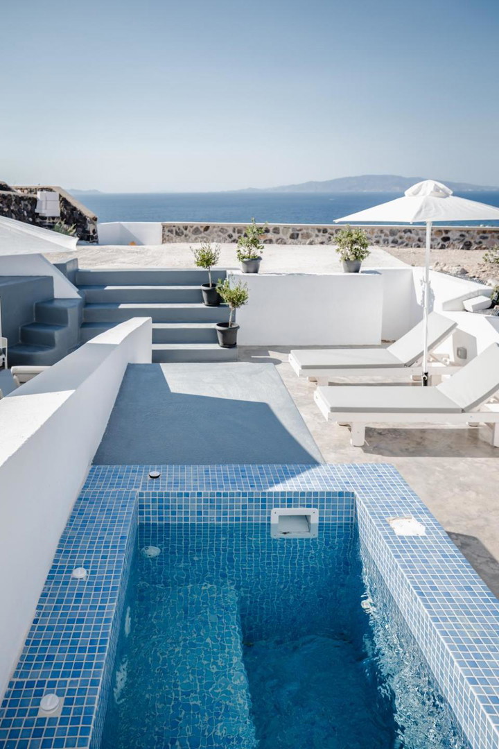 Captain John Houses Oia Center - Private Jetted Tub - Oia
