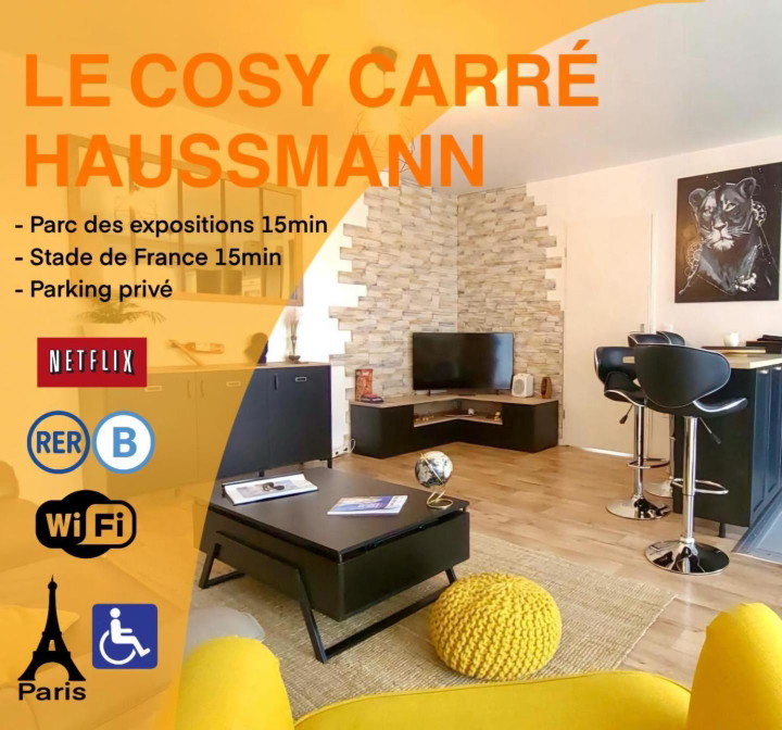 Cosy Carré Haussmann, Stade De Franc, C D G, Paris - Goussainville