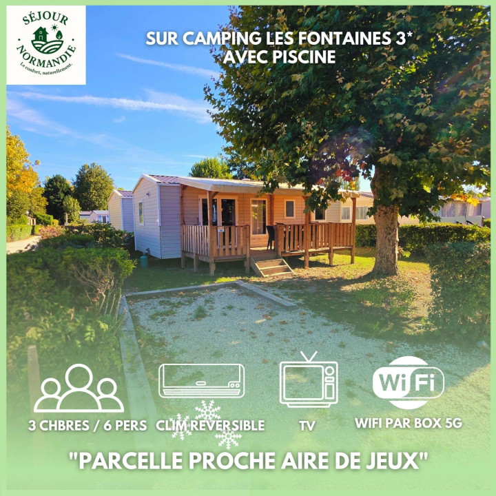 Séjour Normandie - Mobilhome Basic 3ch-6p Avec Climatisation Dans L'eure - 120 - Eure