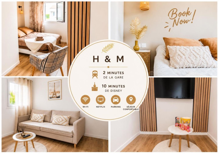 Easy Check-in Studio Disney 10 Min Parking Wifi Netflix - Bussy-Saint-Georges