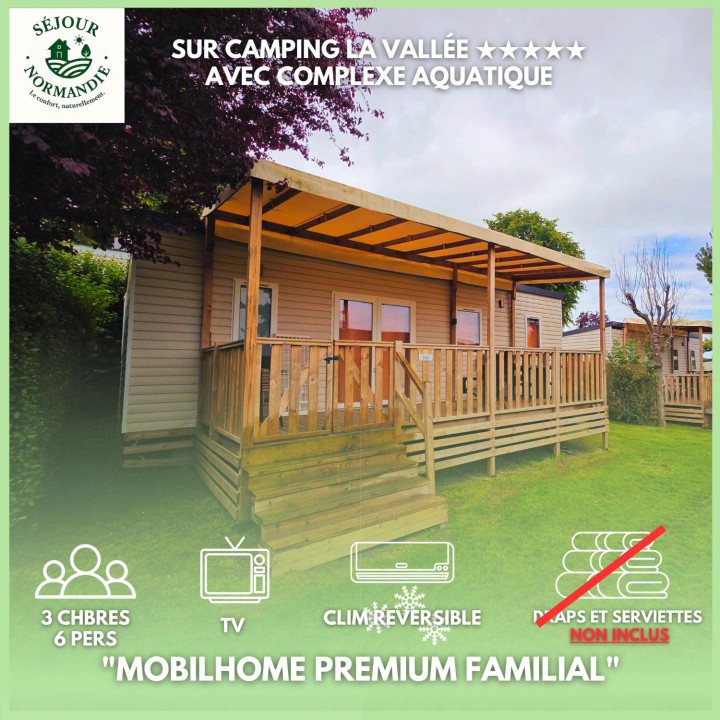 Séjour Normandie - Houlgate - Mobilhome Premium 3ch-6p Avec Clim & Tv - Camping 5 éToiles - 165 - Houlgate