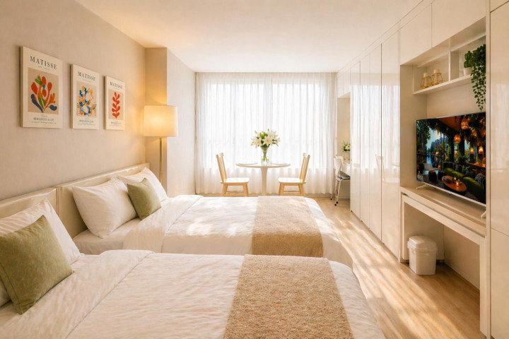 Value Stay Songdo 13층 공원뷰 루프탑 수영장 호텔침구 스마트Tv 공항30분 - Incheon