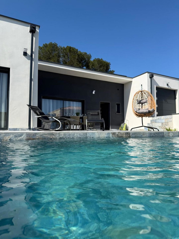 Villa Neuve Piscine Bali Spa Vue Pyrénées 5 Min Cité - Carcassonne
