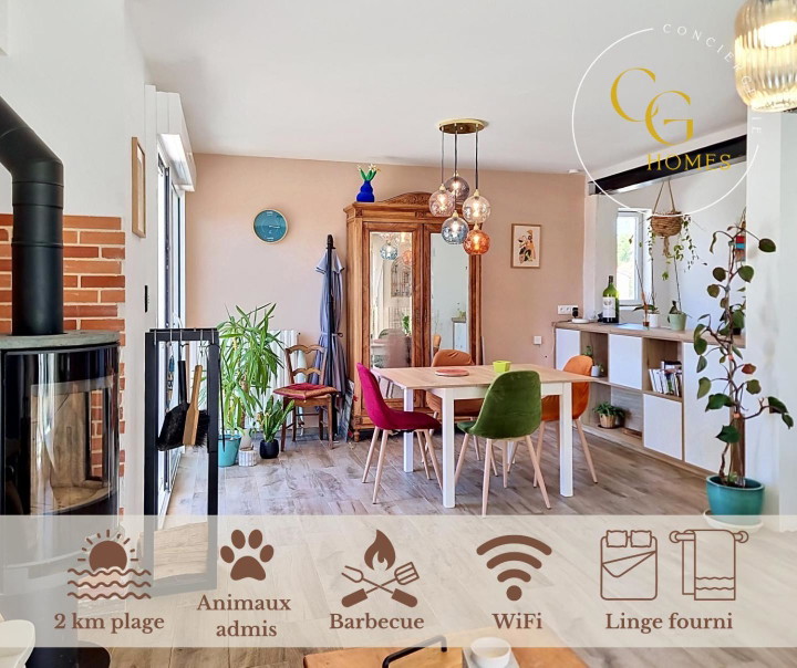 Maison La Narcisse 2km Plage Avec Jardin Clos Et Wifi - Saint-Hilaire-de-Riez