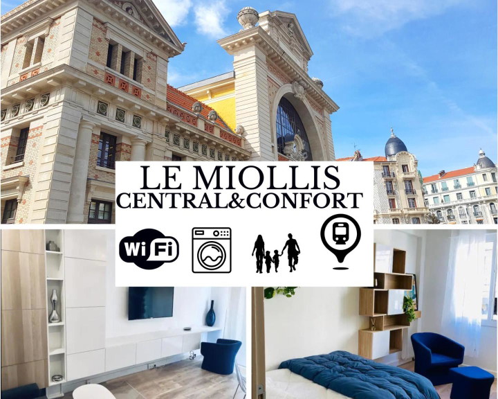 Le Miollis - Central Et Confort - Wifi- Prés Tansports En Commun Et Commerces - ibis Nice Centre Gare