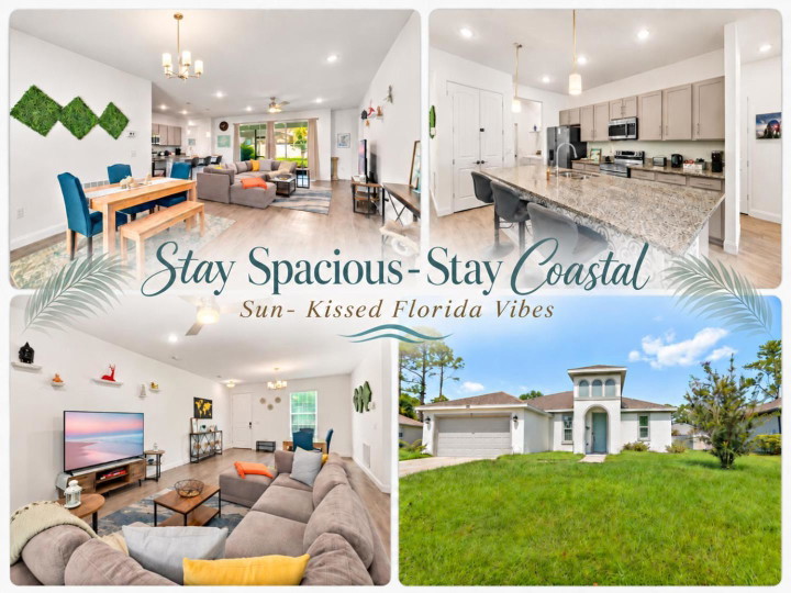 Luxury King Suite, 3br 2ba, Beach Vibe, Top-tier Amenities, Prime Location - Palm Coast, FL