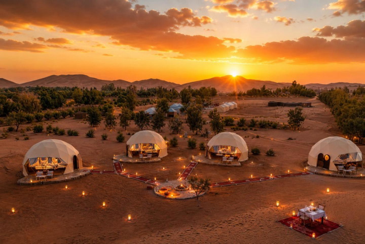 Luxury Sahara Desert Dome Camp Erg Chebbi Merzouga - Maroc