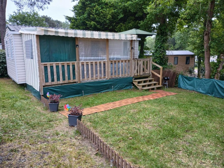 Mobil-home Cosy 4-6p - Calme Et Detente - Terrasse Couverte - 4 Etoiles - Bretagne