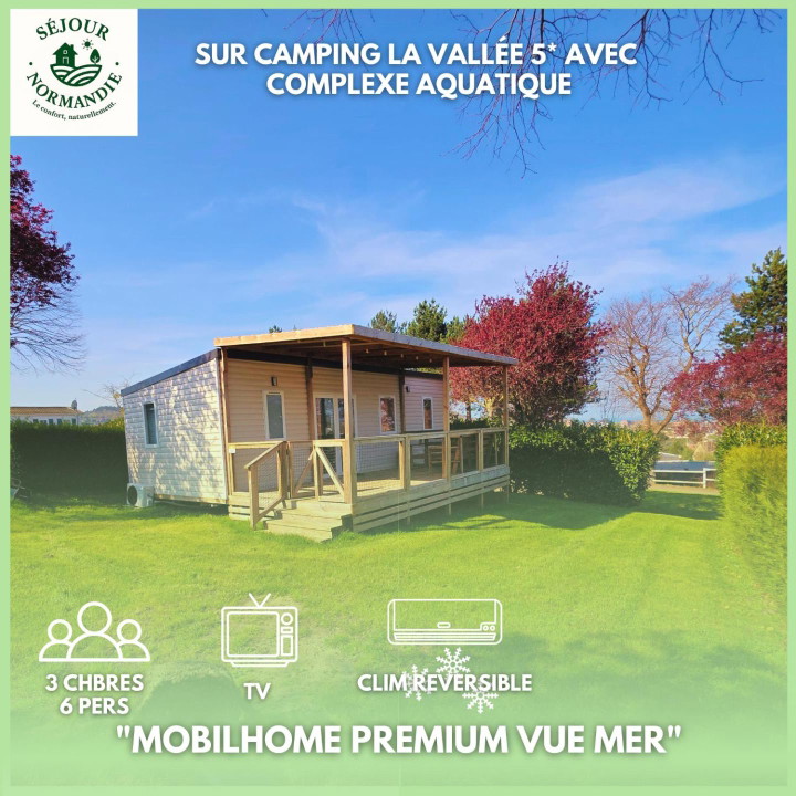 Séjour Normandie - Houlgate - Mobilhome Confort 3ch-6p Avec Clim Et Tv - Camping 5 éToiles - H235 - Houlgate