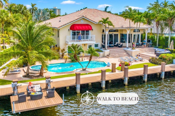 Waterfront Heated Pool Canal View Access Coastal Key Vlllas - Deerfield Beach, FL