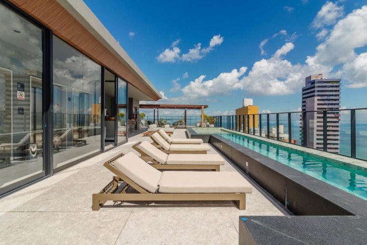 Loft Luxo Vista Mar Piscina Segurança Academia Garagem 1204 Soul Vip - Barra