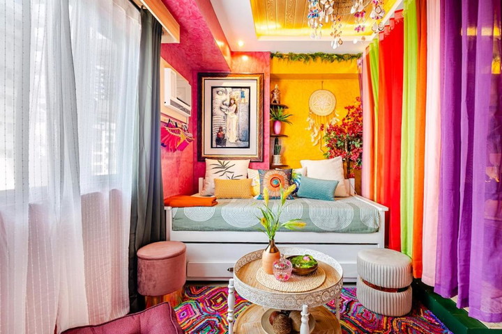 Bilay Magenta 2br Boho Style Free Parking Can Cook - Pasig