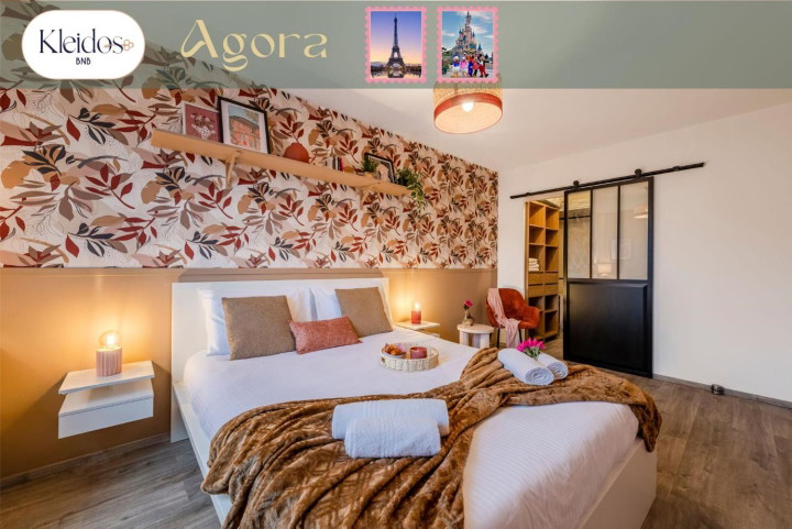 Agora By Kleidos - Bel Appartement T3-6 Personnes, Disney 10 Mn, Parking Gratuit - Serris