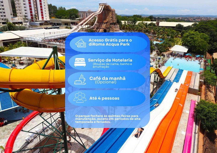 Spazzio Diroma Com Acesso Ao Acqua Park Todos Os Dias - Caldas Novas