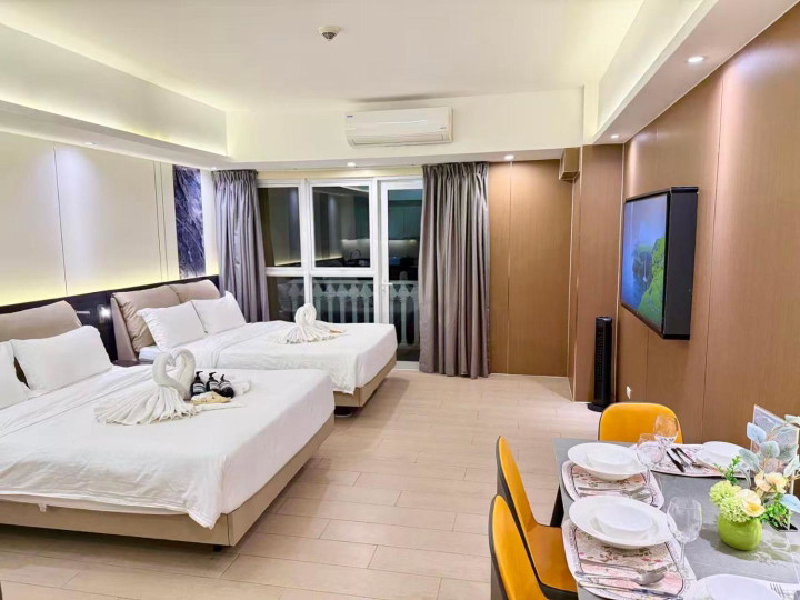 Venice Luxe Escape - Studio Type, 2 Beds- Pool, Netflix, Canal Mall Access For 3 Guests Only - Parañaque
