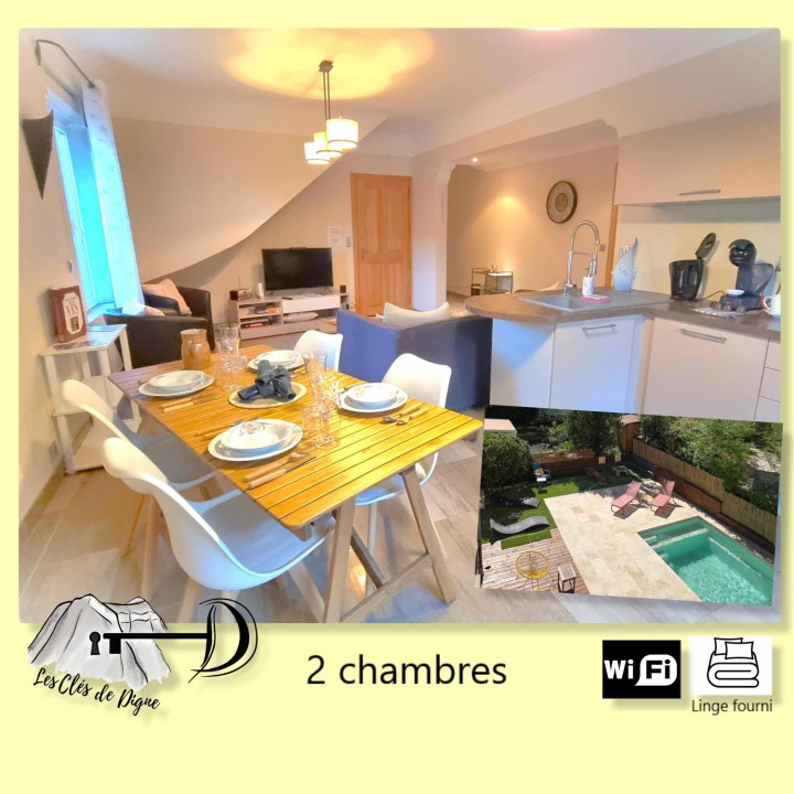 Charmant T3 Avec Piscine - Alpes-de-Haute-Provence