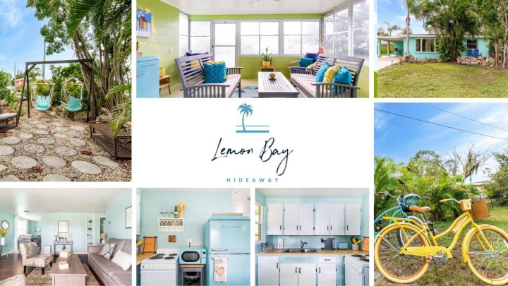 Lemon Bay Hideaway, Retro Beach Bungalow - Venice