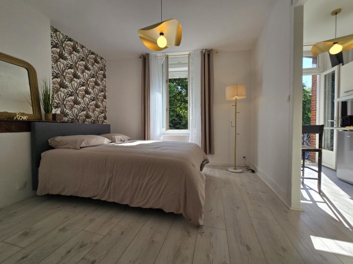 Charmant Appartement Chambre, Cuisine Et Salle De Bain Avec Balcon Sur Jardin Massey - Tarbes