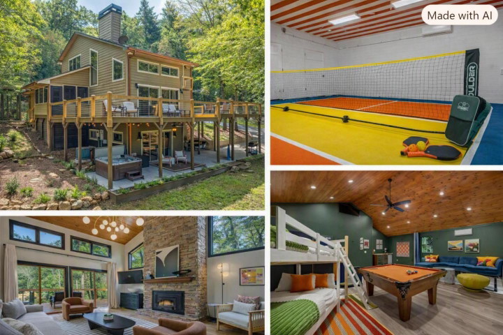 Spacious Luxury Cabin With Pickleball Court, Game Room, Hot Tub - Blue Ridge, GA