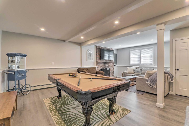 Pool Table + Fire Pit: Wooded Hyannis Haven! - Cape Cod