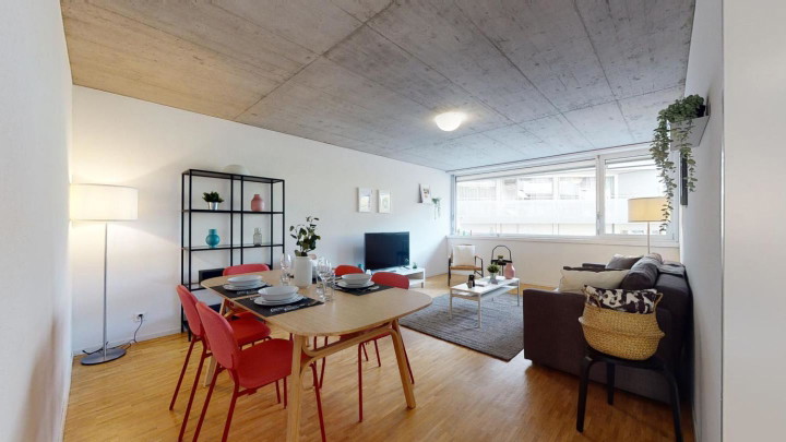 Bright And Luminous 2-bedroom-flat In Downtown - Veysonnaz