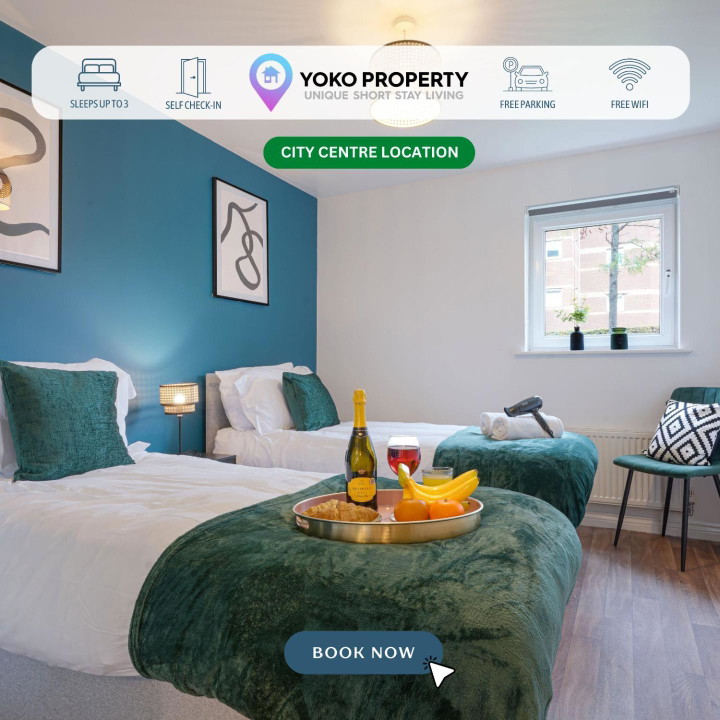Modern Apartment I Walking Distance To The City Centre I Free Parking I Fast Wi-fi I Smart Tv With Netflix I By Yoko Property - Leicestershire