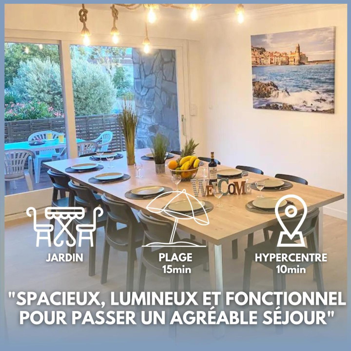 L'artmonie - Climatisé - Jardin - Centre-ville - Plage - Cabestany