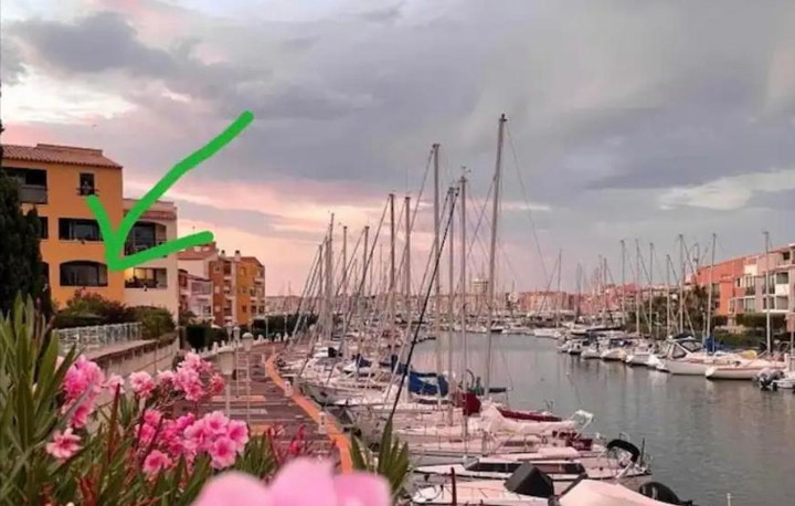 Cap D 'Agde Studio Cabine 5 Personnes, Vue Chenal - Marseillan