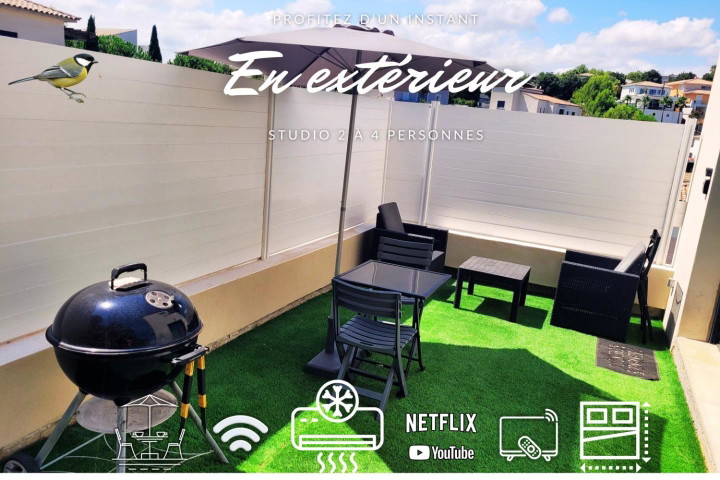 Logement Indépendant Avec Terrasse "Les Mésanges" - Montpellier