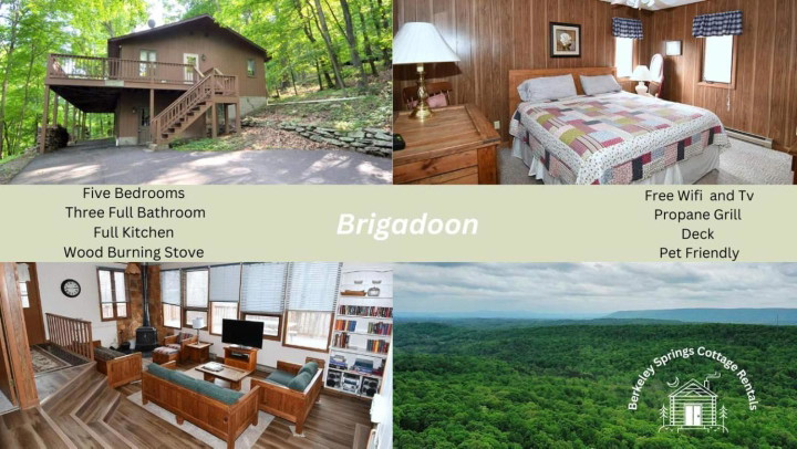 Brigadoon - Pet Friendly, Wifi, Pool Access, King Bed, Hiking, Wood Stove, Family Friendly, Deck - West Virginia