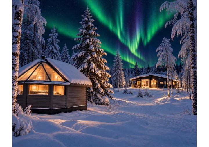 Private Aurora Glass Cabin & Lakeside Villa With Finnish Sauna - Finland