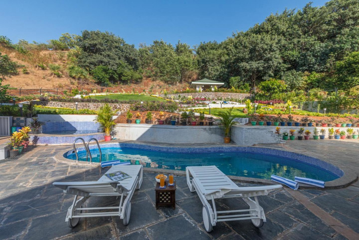 Saffronstays Caramelo - A Private Heated Swimming Pool Villa With Jacuzzi Nestled Amidst Beautiful Landscaping And Gardens In Lavasa - Lavasa