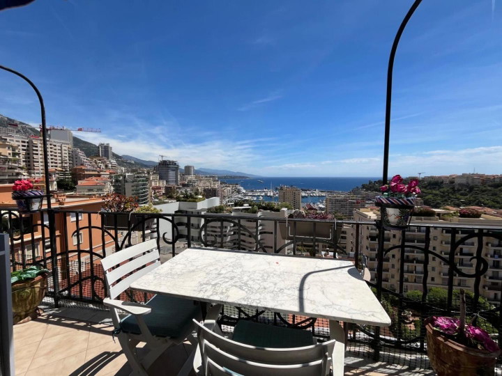 Plein Coeur De Monaco, à 300 Mètres à Pied Du Port De Monaco, 4 Pièces Dans Des Escaliers Vue Mer Exceptionnelle - Monaco